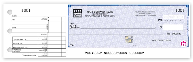 1 per page High Security Cheques – Superior Print